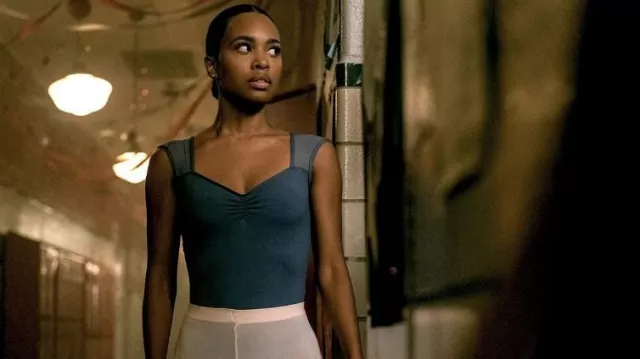 Lulli Dancewear Blue Body Top worn by Faran Bryant (Zaria Simone) as ...