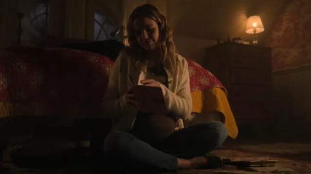 Frances Valentine Jude Mary Jane Leather Flat Green worn by Imogen ...