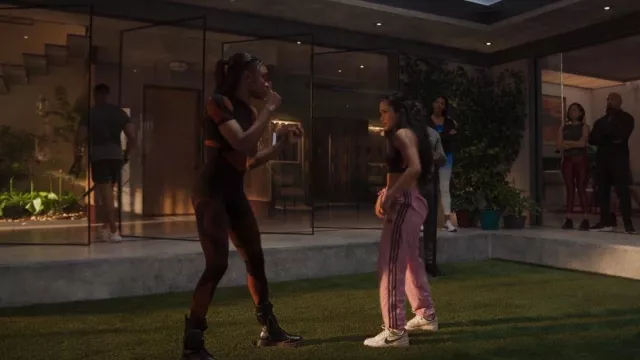 Adidas Pink Pants worn by Tess(MK xyz) as seen in First Kill (S01E03 ...