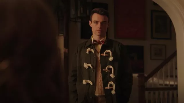 Eleventy Cable Wool & Cashmere Sweater worn by Max Wolfe (Thomas ...