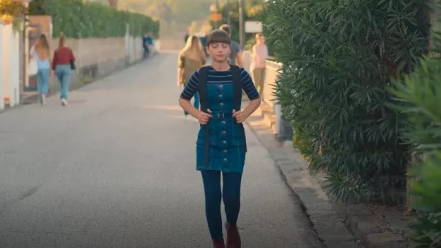 H&M Over­all dress worn by Livia (Flavia Leone) as seen in Di4ries ...