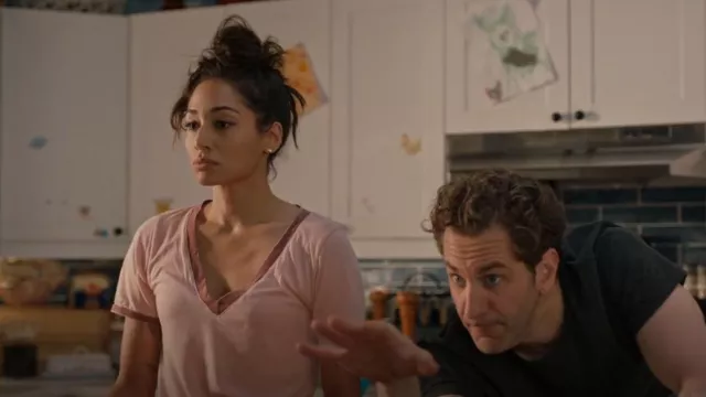Treasure and Bond Ringer V-Neck T-Shirt worn by Astrid (Meaghan Rath ...