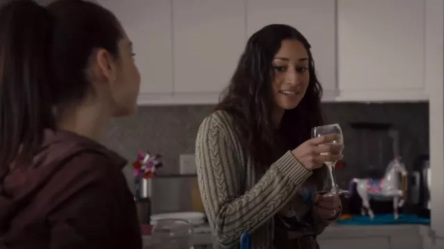 AE Cable Knit Cardigan worn by Astrid (Meaghan Rath) as seen in ...