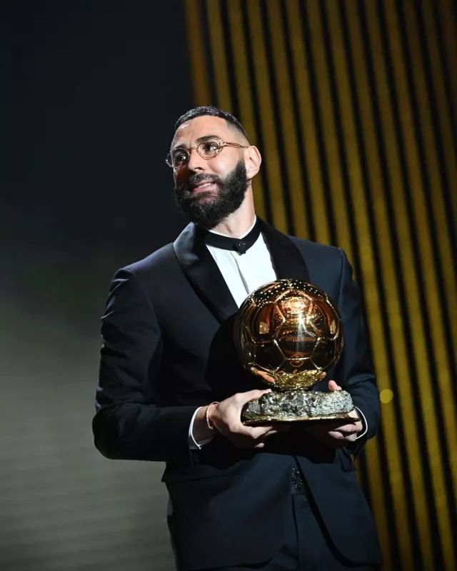 Jean Paul Gaultier eyeglasses worn by Karim Benzema for Ballon d'Or ...