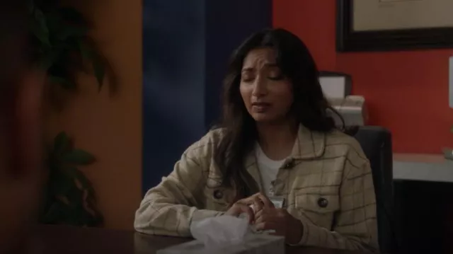 Camellia Plaid Crop Jacket worn by Kayla Vance (Naomi Grace) as seen in ...