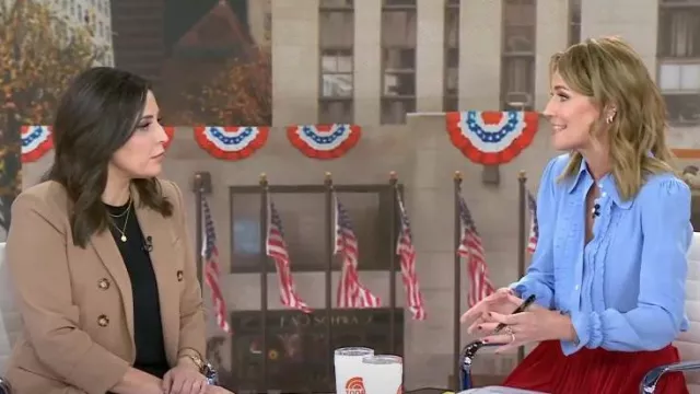 Veronica Beard Miller Dickey Jacket worn by Hallie Jackson as seen in ...