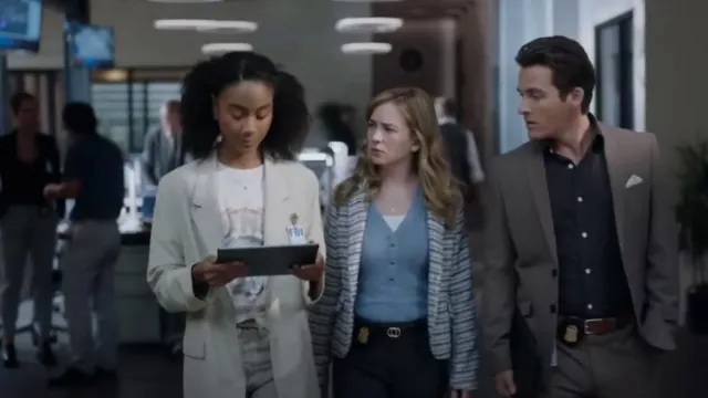 Hutch Tiny Tailored Blazer Jacket worn by Laura Stensen (Britt ...