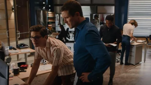 Ted Baker Hill­ma Stripe Shirt worn by Jesse Mills (Justin Kelly) as ...