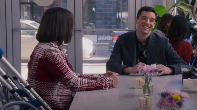 Gabriela Hearst Checked Trench Coat worn by Diana Trout (Miriam Shor ...