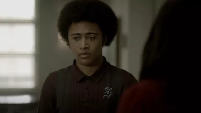 Express Vertical Striped Sweater worn by Milton 'MG' Greasley (Quincy ...