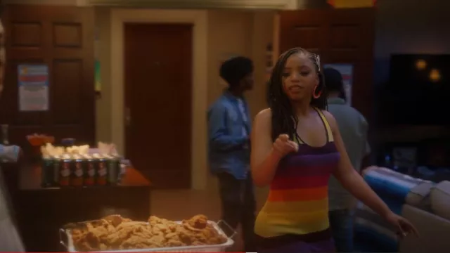 Le Superbe Vestido acanalado usado por Jazz Forster (Chloe Bailey) como ...