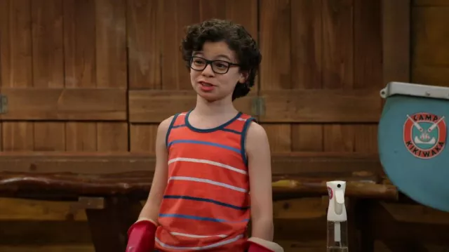 Cat & Jack Striped Tank worn by Matteo Silva (Raphael Alejandro) as ...