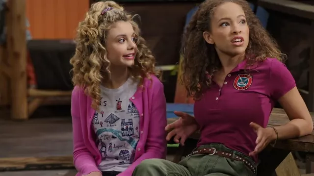 J. Crew Short Sleeve Paris T Shirt worn by Destiny Baker (Mallory James Mahoney) as seen in BUNK ...