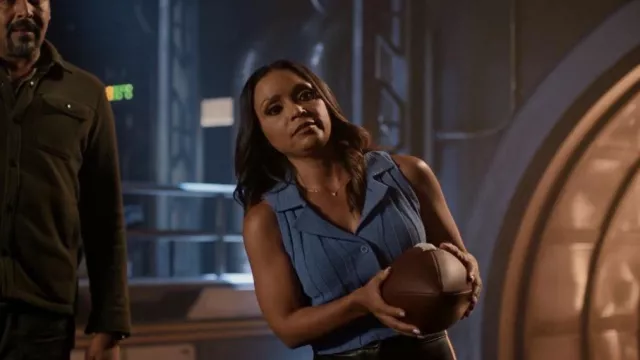 Zara Chenille Rib Top worn by Cecile Horton (Danielle Nicolet) as seen ...