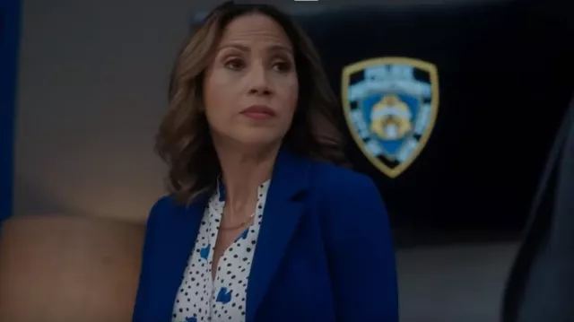 Boss Reg­u­lar-fit Blouse worn by Detective Crystal Morales (Elizabeth ...