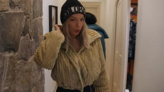 BDG Isla Funnel-Neck Corduroy Jacket worn by Jessica Stocker as seen in ...