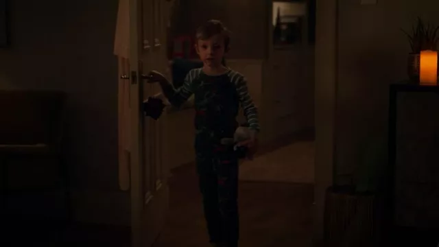 Hatley Organic Cotton Raglan Sleeve Printed Pajama Set worn by Hudson ...