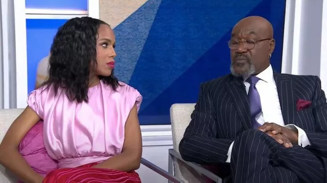 Markarian Azalea Rouched Top worn by Kerry Washington as seen in Today ...