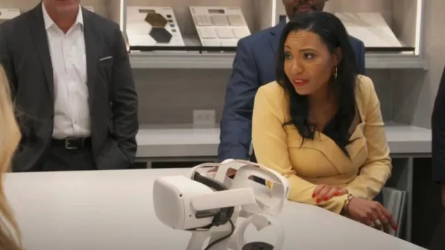 Lavish Alice Hazel Obi Belt Blazer Minidress worn by Fizaa Dosani as ...