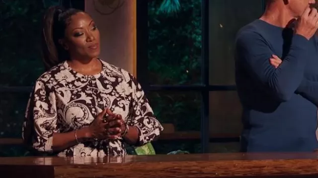 Rebecca Taylor Paisley Printed Self-Tie Jumpsuit worn by Nyesha ...