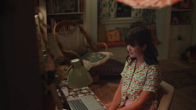 Boden x Molly Mahon Cherry Pajamas set worn by Lahela 'Doogie ...