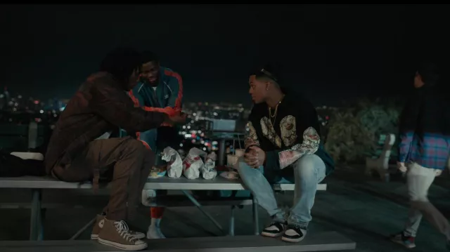 Converse Hi Top sneakers in brown worn by Brian (Jeris DuPree) as seen ...