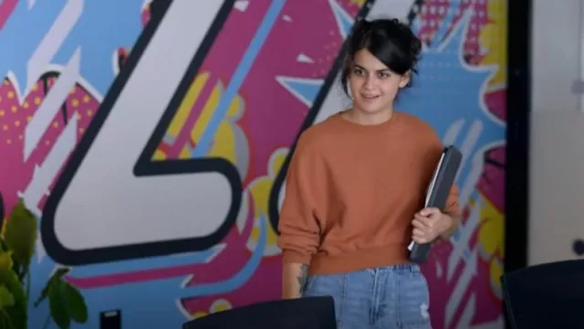 Veronica Beard Jean Arya worn by Samantha Fink (Sofia Black-D'Elia) as ...