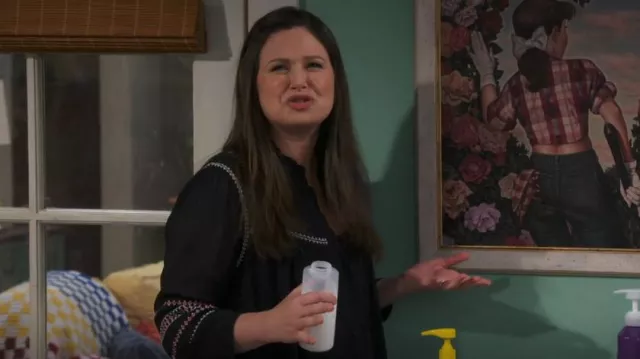 Ba&Sh Stitched Celeste Top worn by Jen (Katie Lowes) as seen in How We ...