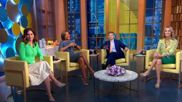 A.L.C. Eleanor Ribbed Long Sleeve Top worn by Rebecca Jarvis as seen in ...