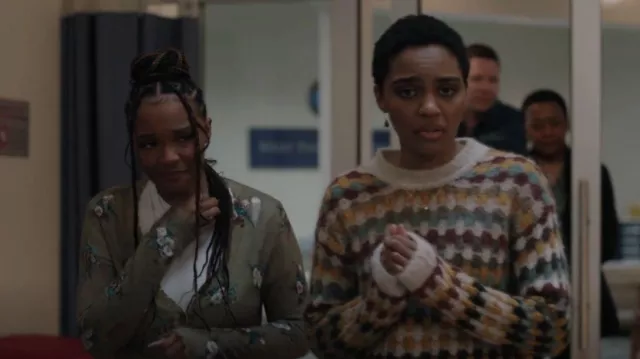 Ba&Sh Wade Chunky Knit Jumper worn by Skyler Yates as seen in 9-1-1 ...