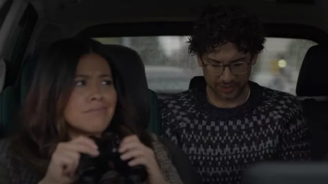 A.P.C. Leonhard Sweater worn by Edward (Rick Glassman) as seen in Not ...