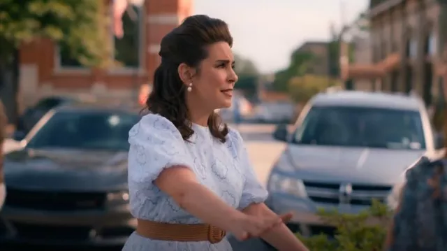 Antonio Melani x Born on Fifth Belmondo Puff Sleeve Tile Print Ankle ...