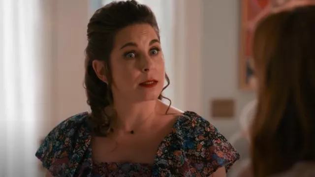 Anthropologie Clementina Eyelet Maxi Dress worn by Mary Vaughn Lewis ...