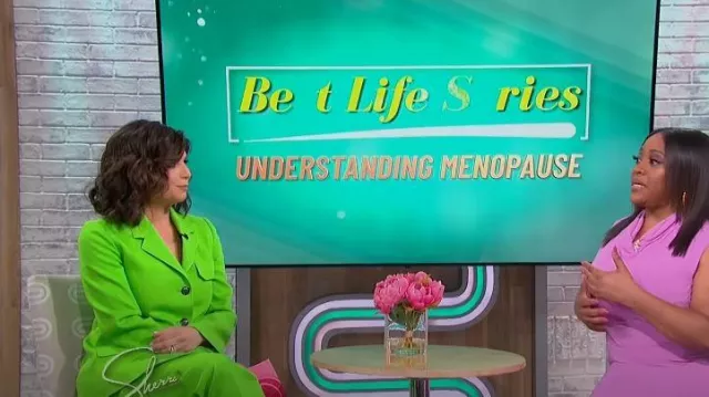 Victoria Beckham Straight-leg Tailored Trousers worn by Tamsen Fadal as ...