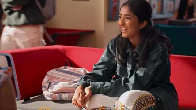 Free People Kaleidoscope Embroidered Pants worn by Devi Vishwakumar ...