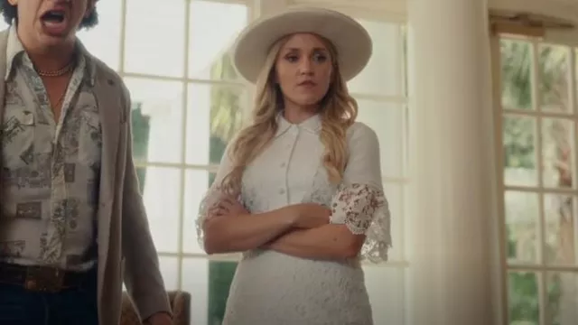 Alexis Liberty Dress worn by Lindy Lissons (Jessica Lowe) as seen in The Righteous Gemstones ...