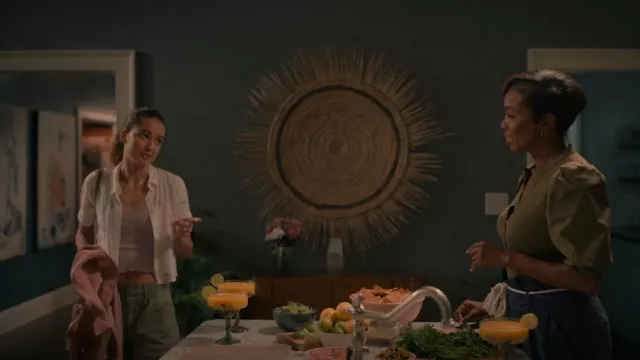 Forever 21 Floral Embroidered Eyelet Shirt worn by CeCe Matney (Harlan ...