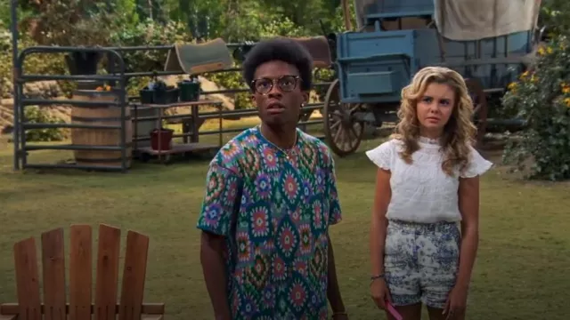 Frame Embroidered Cotton Blouse worn by Destiny Baker (Mallory James ...