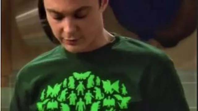 Green Monsters Graphic T-shirt worn by Sheldon Cooper (Jim Parsons) in ...