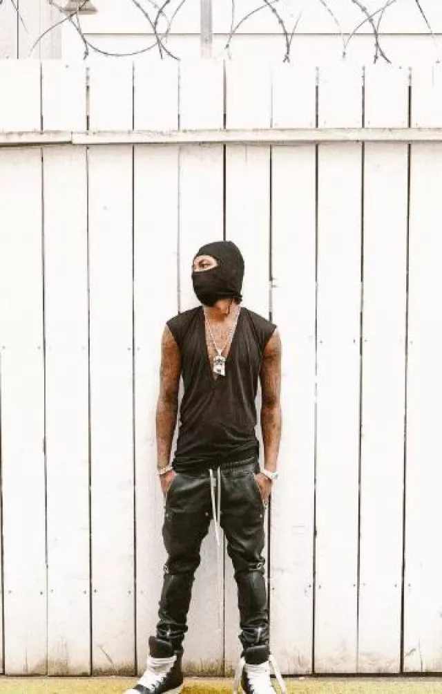 Rick Owens Black Skull Bal­a­cla­va worn by Rich the Kid on the ...