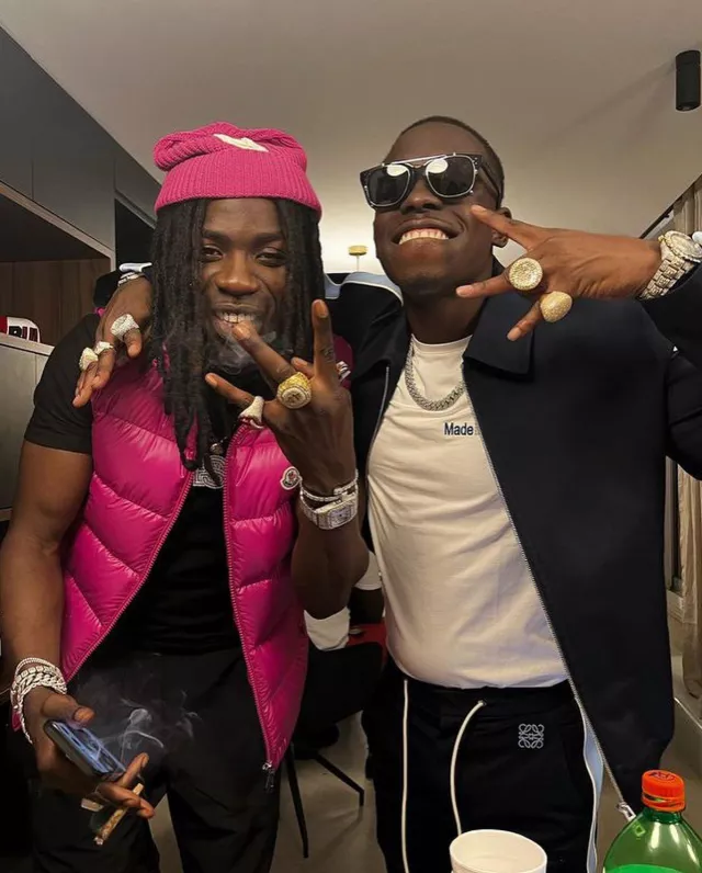 Moncler Bright Pink Ouse Vest worn by Gazo on the Instagram account ...