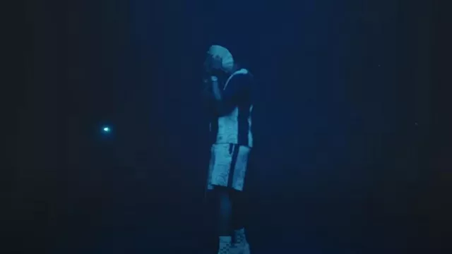 Rhude White & Black Bandana Knit Shorts worn by Rob49 in Mama Official ...