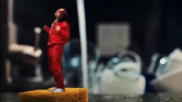 Salvatore Ferragamo Red Ny­lon Tech Pants worn by Trippie Redd in ...