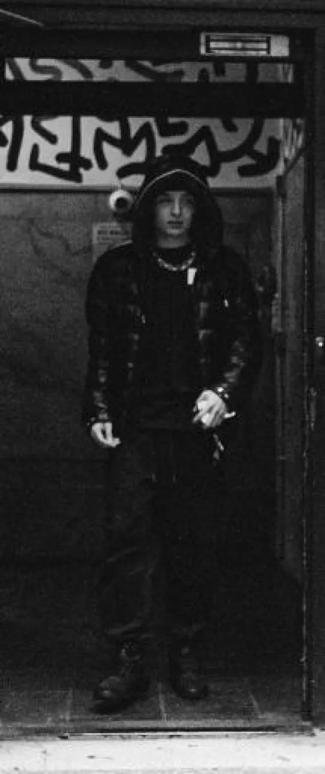 Moncler Black Pavin Jacket worn by Peso Pluma on his Instagram account ...