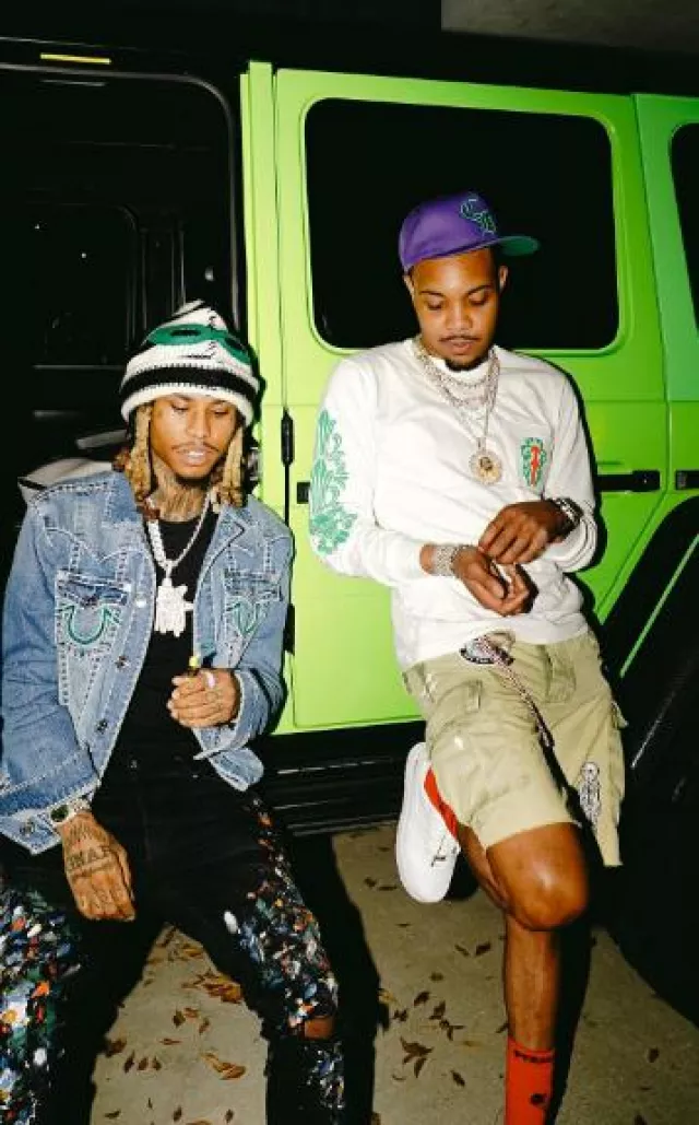 Gallery Dept. Kha­ki Ken­zie Fa­tigue Car­go Shorts worn by G Herbo on his Instagram account ...