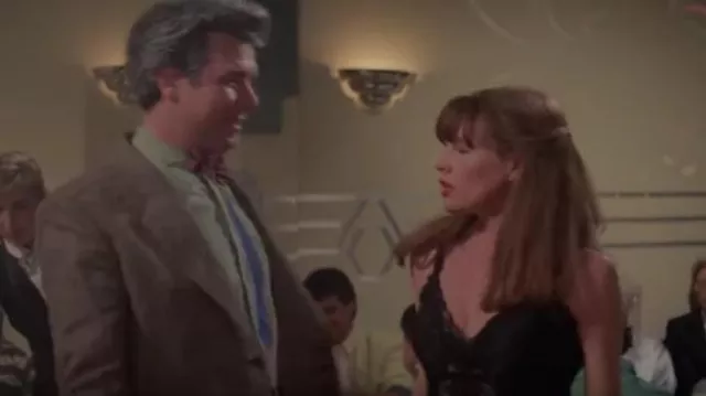Black lace top worn by Nadia Gates (Kim Basinger) in Blind Date | Spotern