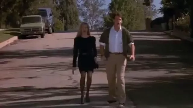 Black dress worn by Celeste Martin (Kim Basinger) in My Stepmother Is ...