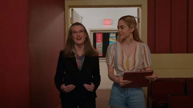 Exposure Tine Linen Knot Top worn by Lizzie (Sarah Dugdale) as seen in ...