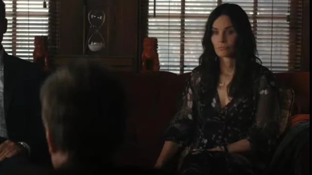 Ba&sh Gigi Dress worn by Patricia 'Pat' Phelps (Courteney Cox) as seen ...