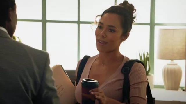 A.L.C. Toni V-Neck Plunge Bodysuit worn by Emily Lopez (Jessica Camacho ...